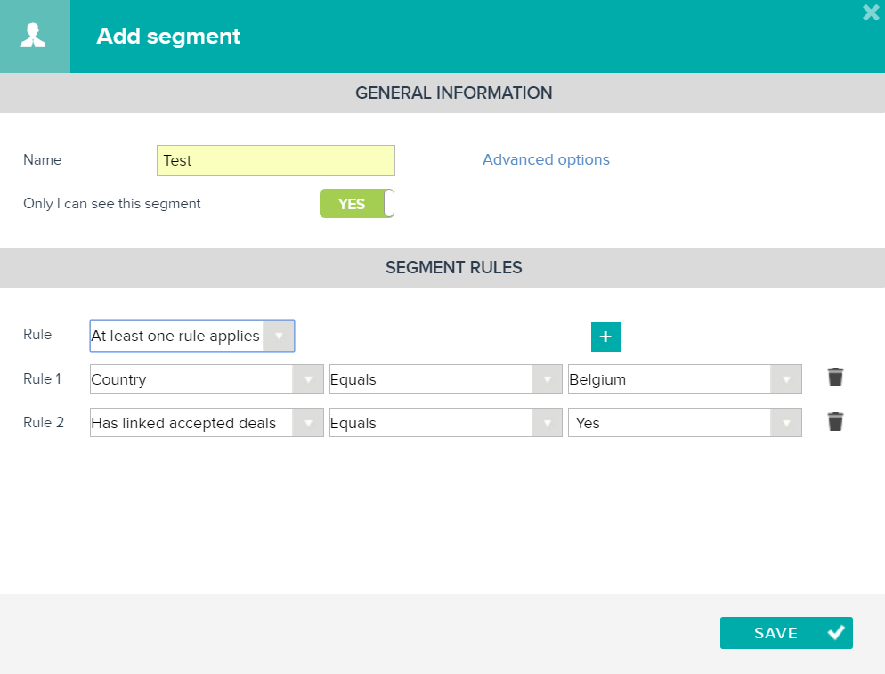 How To: Creating a segment in Teamleader Focus – Support : Teamleader Focus