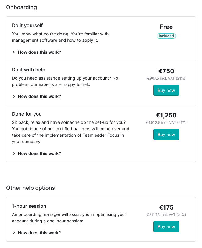 Need personal assistance? – Support : Teamleader Focus