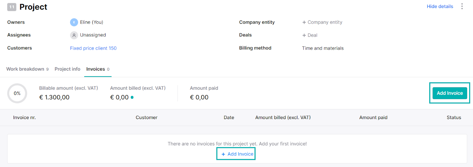 How To: Invoice a project in Teamleader Focus – Support : Teamleader Focus