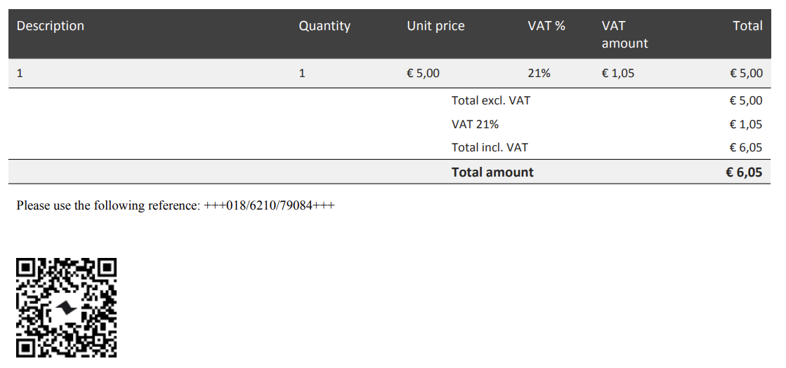 Mode d'emploi : Utilisation des codes QR sur vos factures Teamleader Focus – Assistance ...